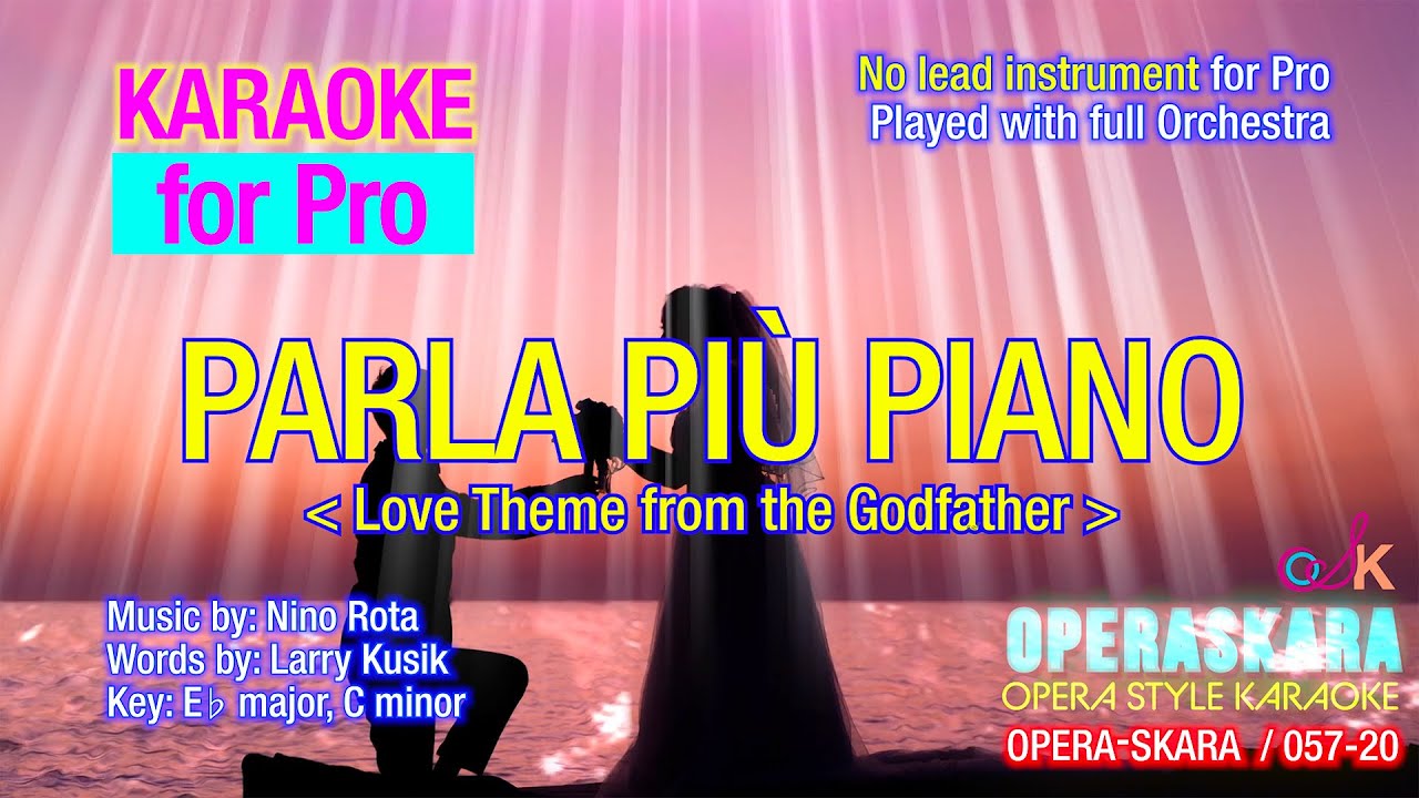 Parla Piu Piano, The Love Theme Godfather Karaoke for Pro/Played full ...