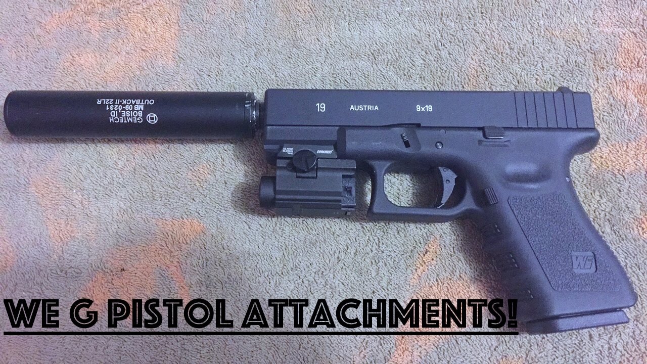 WE Tech G Series Pistol Attachment Options! - YouTube
