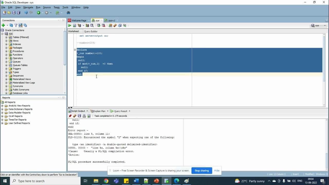 PLSQL COnditional Block - YouTube