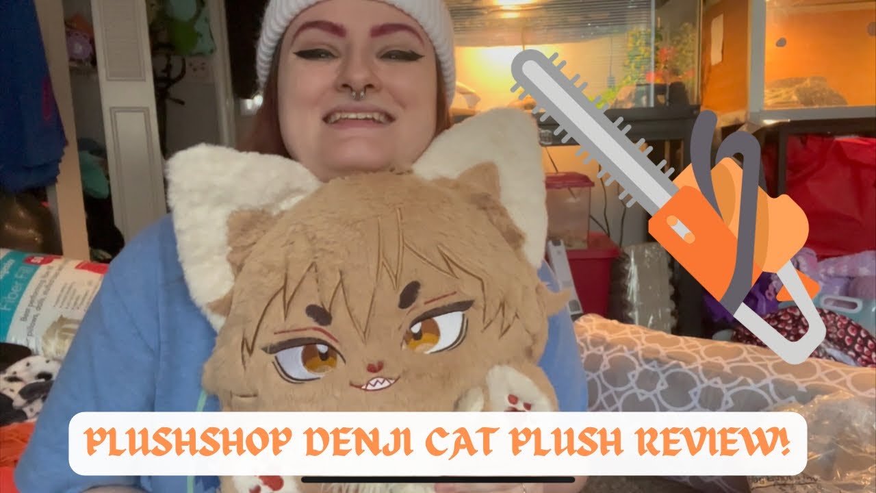 PLUSHSHOP Chainsaw Man Denji Cat Plush Review | Taechichu - YouTube