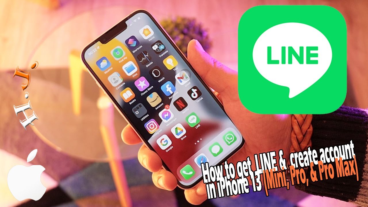 How to get LINE and Create Account in iPhone 13 (Mini, Pro, & Pro Max ...