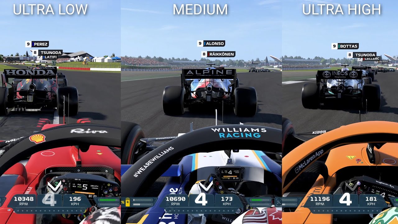 F1 2021 BENCHMARK , Ultra Low, Medium & Ultra High | RTX 2080 1440p (no ...