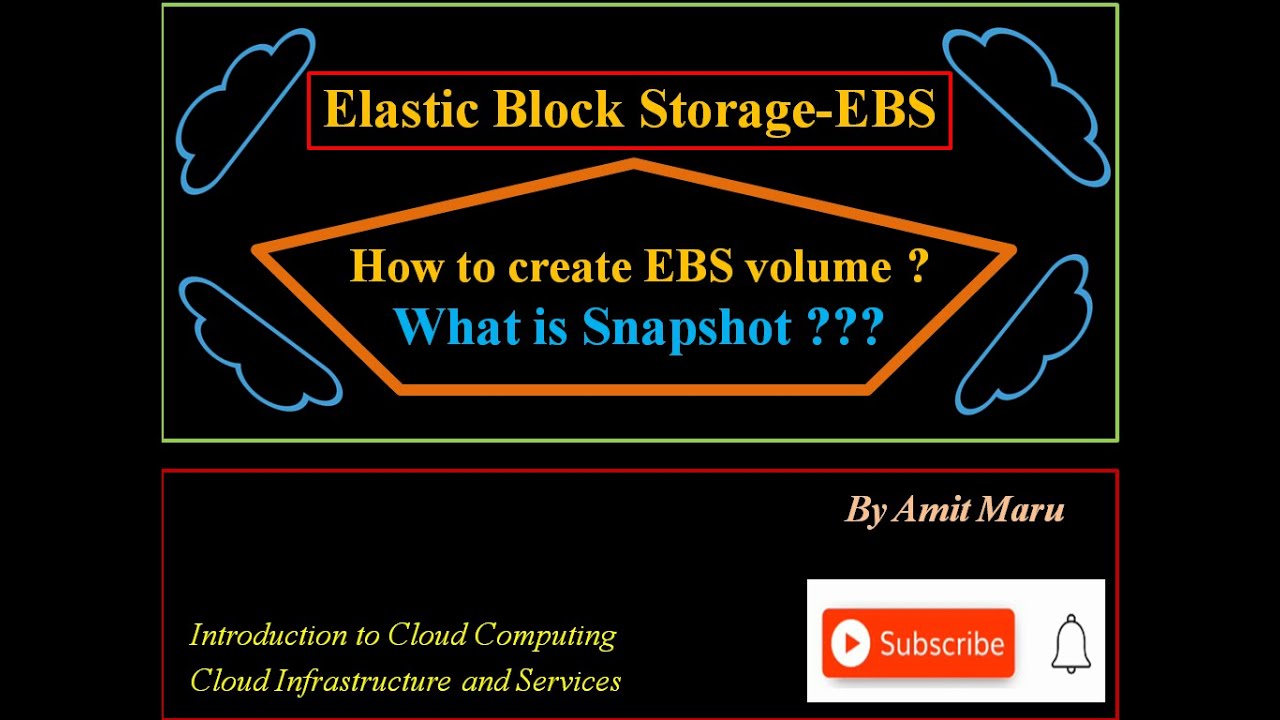 Elastic Block Storage EBS | EBS Volume | Types of EBS Volume | How to ...