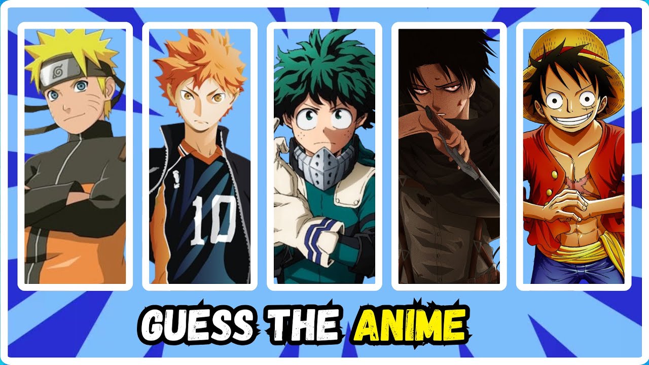 CAN YOU GUESS THE ANIME FROM CHARACTERS? (LEVEL: 🟢NOOB - 🔴OTAKU) 100 ...