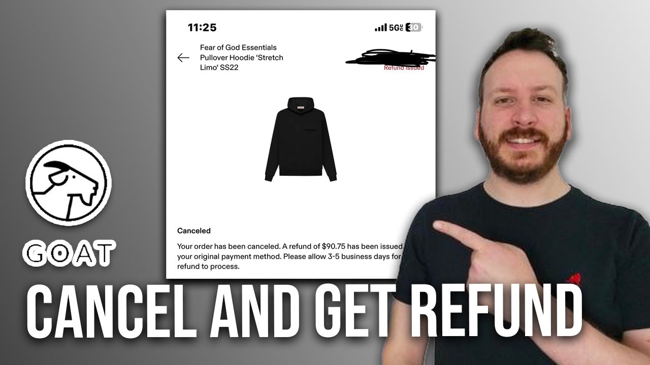 How To Cancel Order And Get Refund On Goat App - YouTube