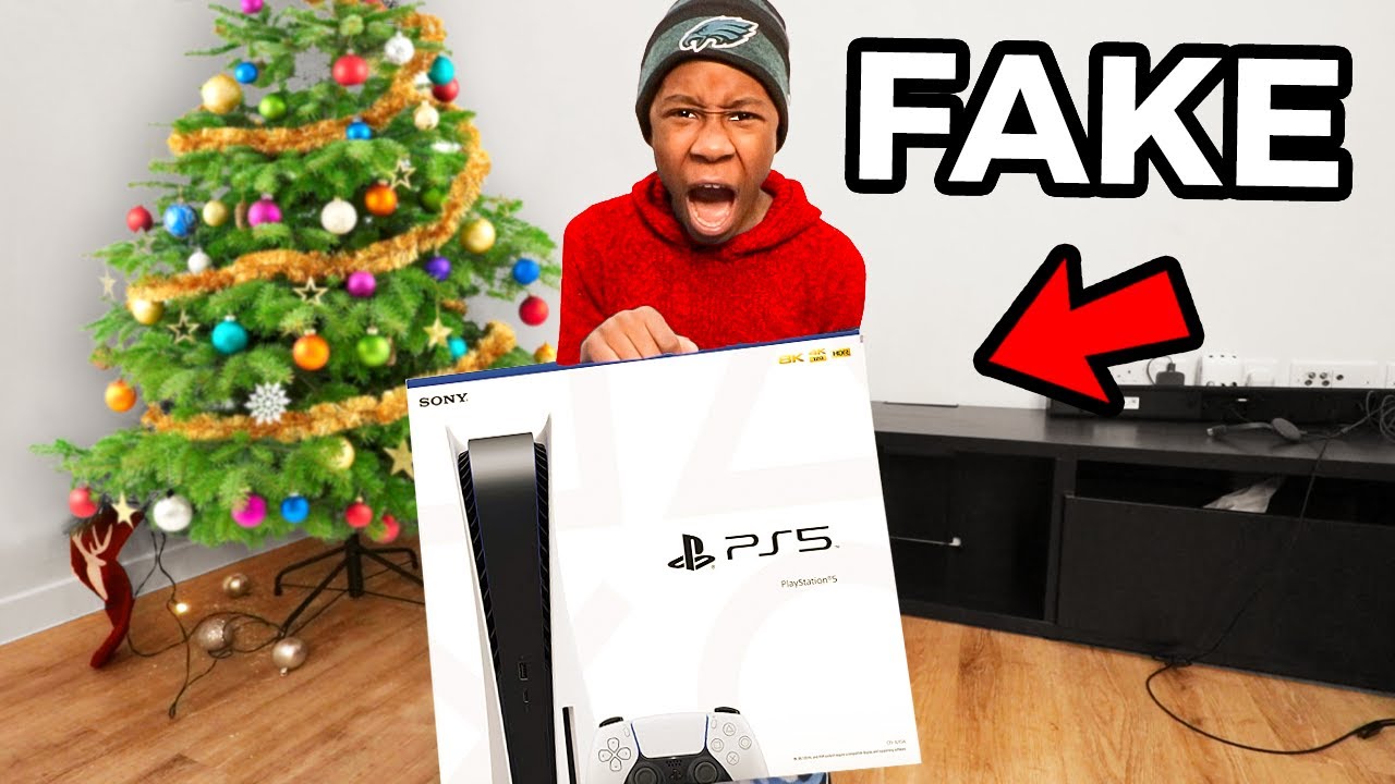 I Bought Him A Fake PS5 For Christmas (Rage) - YouTube