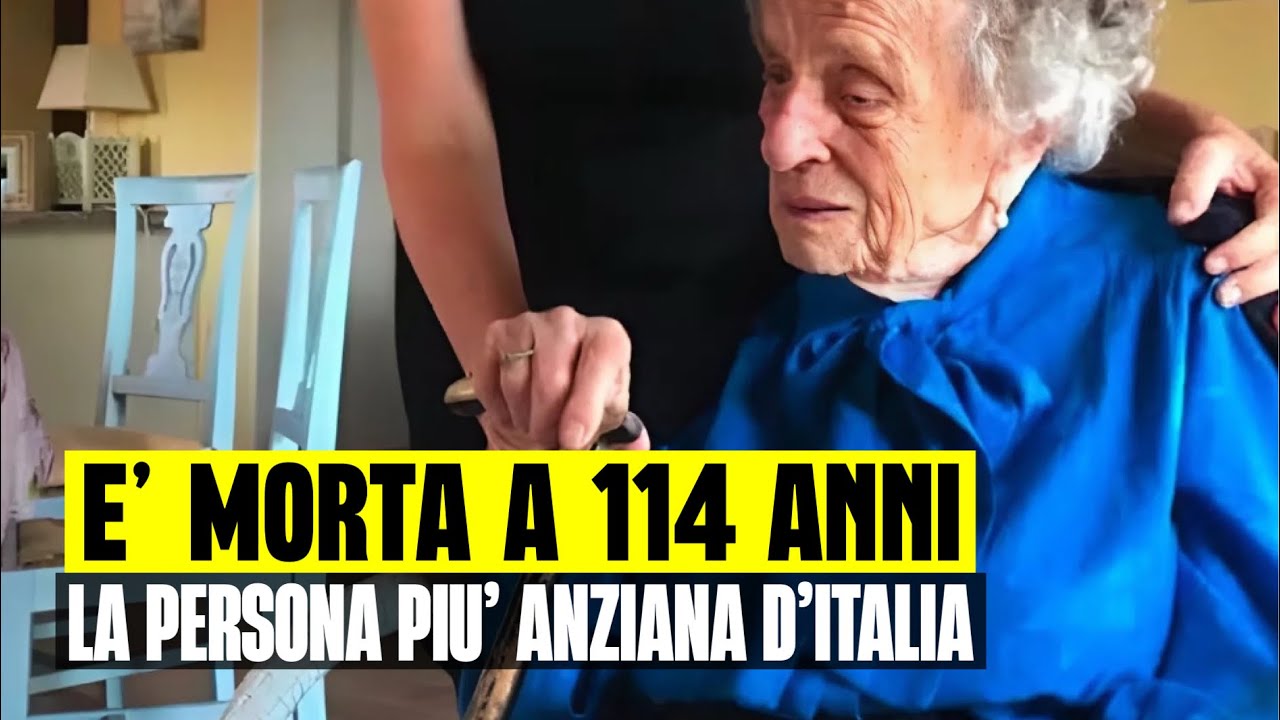 È MORTA A 114 ANNI LA PERSONA PIÙ VECCHIA D'ITALIA: CLAUDIA BACCARINI ...