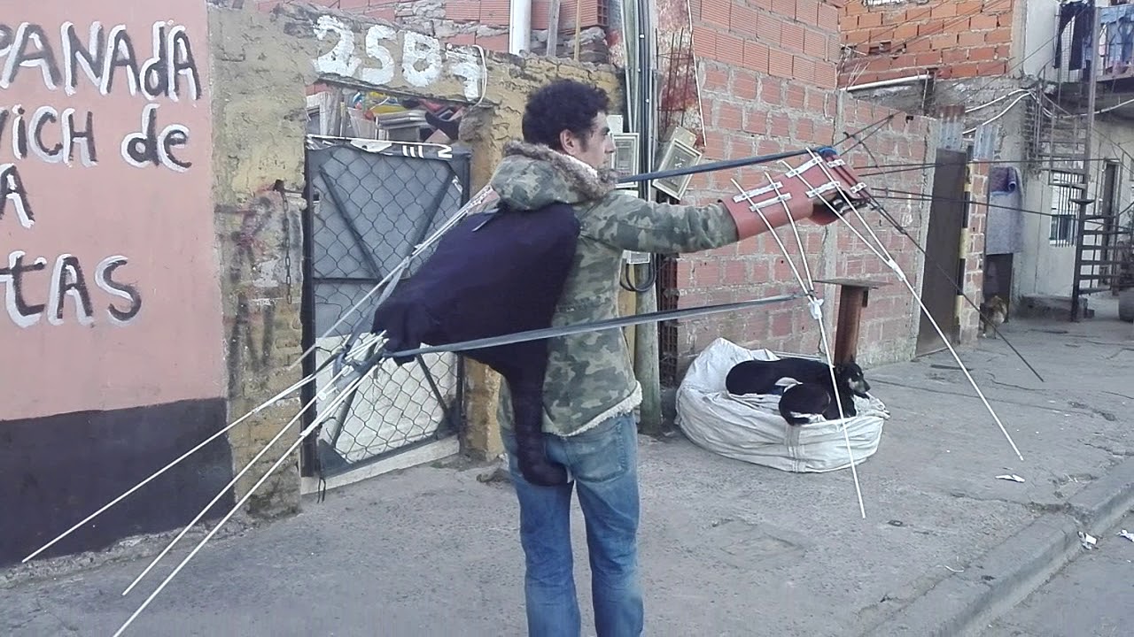 Human powered ornithopter - YouTube