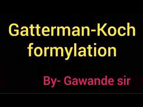 Gatterman-Koch formylation and commercial preparation of Benzaldehyde ...