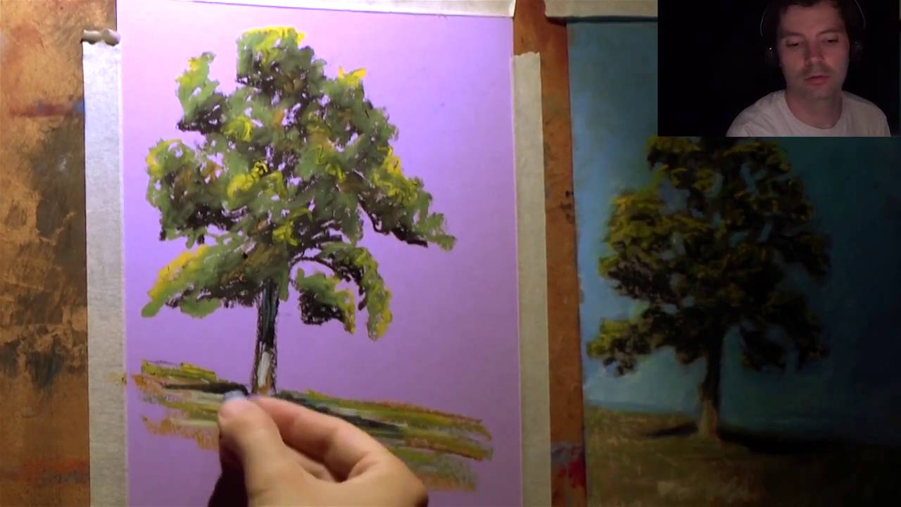 Simple Pastel Tree - YouTube