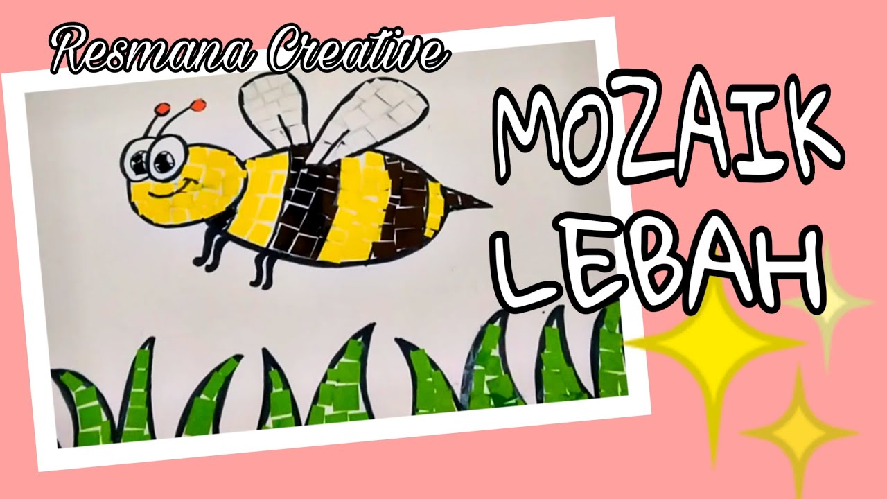 Tutorial Mozaik Lebah dari Kertas Origami yang Mudah dan Cantik - YouTube