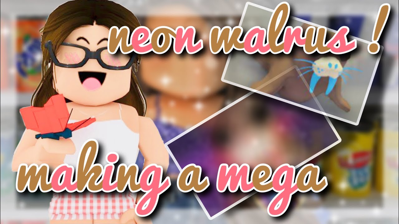 making a MEGA NEON WALRUS in adopt me! (Roblox) - YouTube
