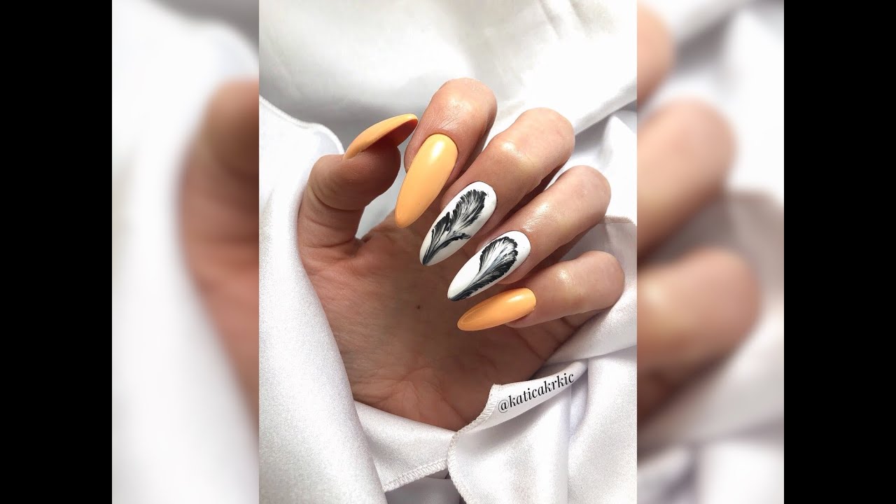 Thread Nail art - nail art using thread - YouTube