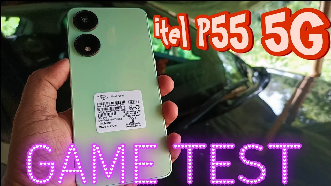 itel P55 5G Game test and Gaming Mode - YouTube