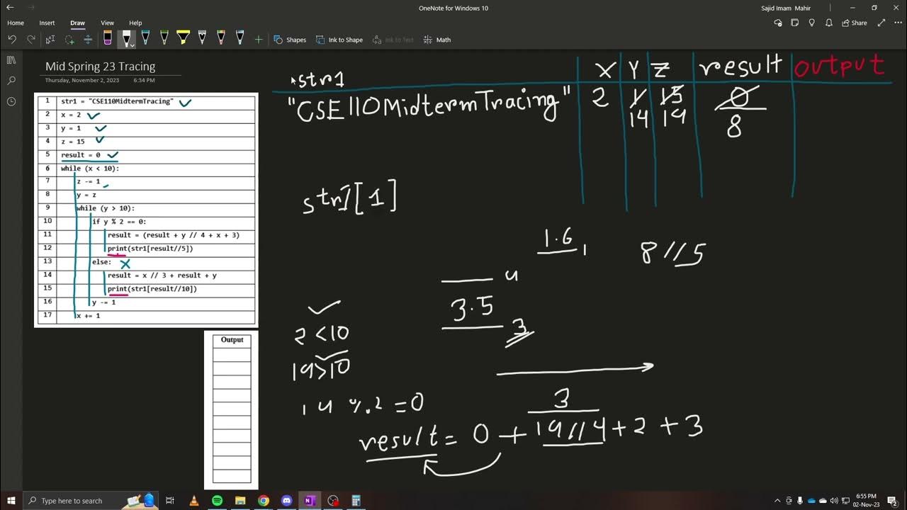 CSE110 | MID Tracing | Spring 2023 - YouTube