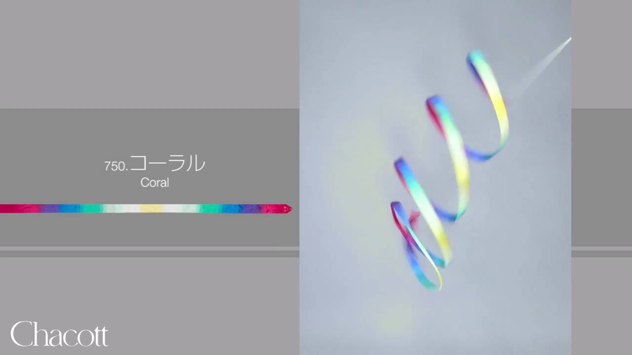 Chacott ribbon 750 coral - YouTube