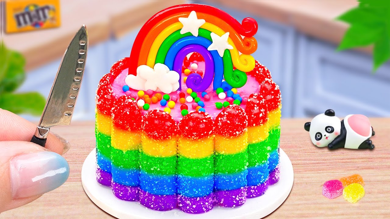 Perfect Mini Rainbow Jelly Cake Simple Miniature Cake Recipes For perfect-mini-rainbow-jelly-cake-simple-miniature-cake-recipes-for