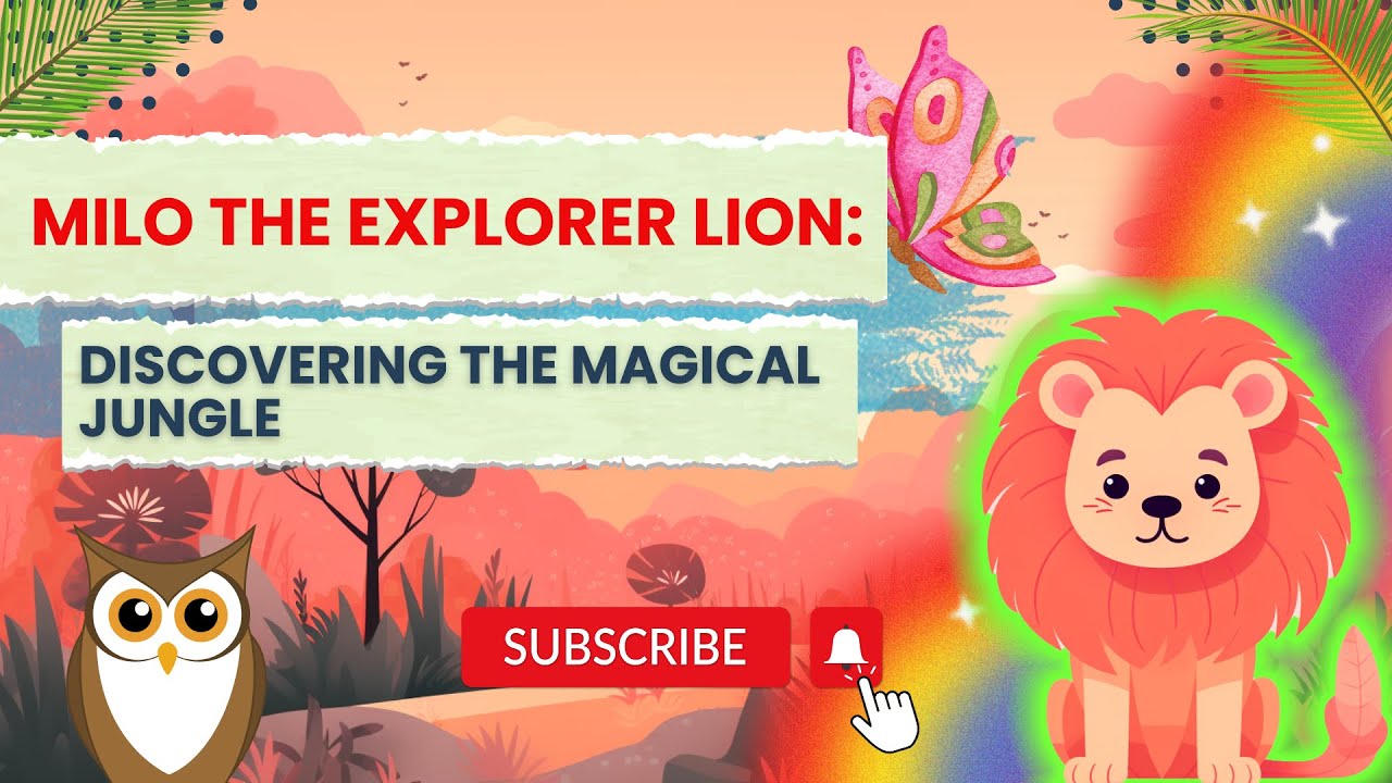 🦁🌿🌟Milo the Explorer Lion: Discovering the Magical Jungle//calming ...
