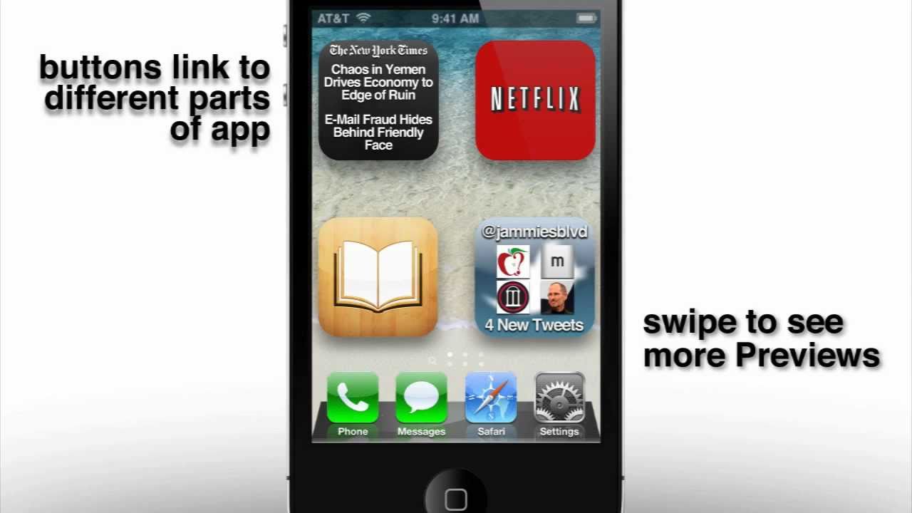 iOS 5 Concept Dynamic Icons - YouTube
