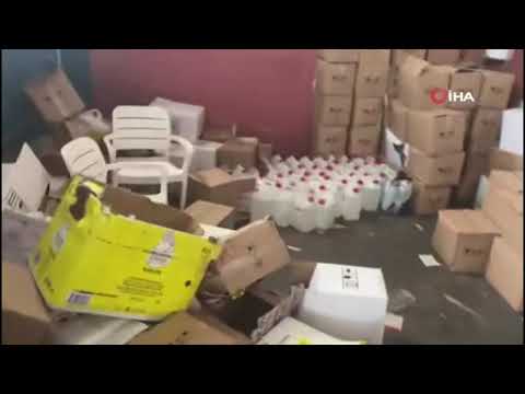 Sahte alkol imalathanesine polis baskını