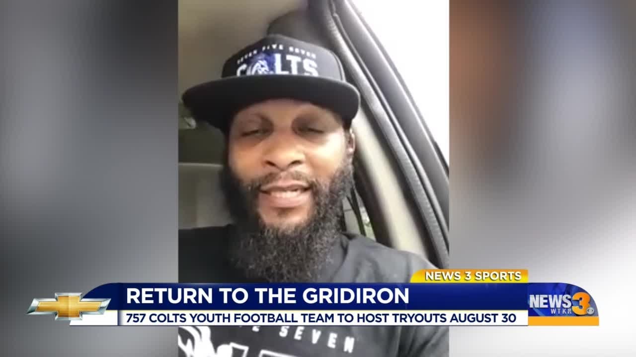 757 Colts youth football team ready for tryouts, new season - YouTube