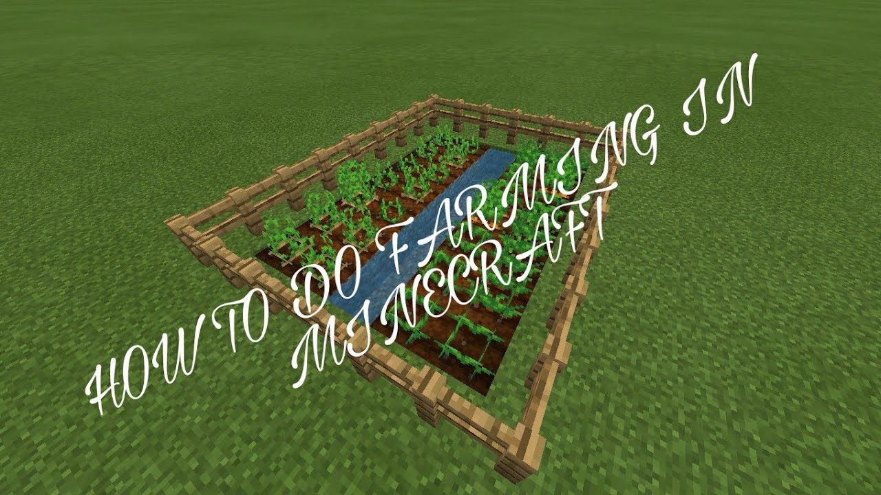 how to do farming in minecraft - YouTube