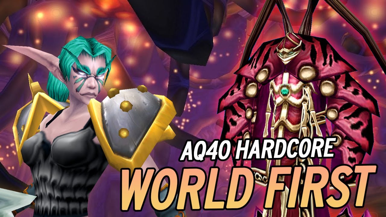 WORLD FIRST AQ40 HARDCORE!!!!! | Bean WoW Hardcore Classic - YouTube
