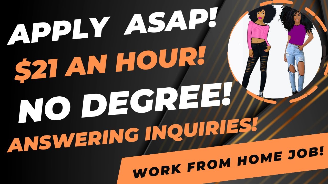Hiring ASAP! $21 An Hour Work From Home Job Answering Insurance ...
