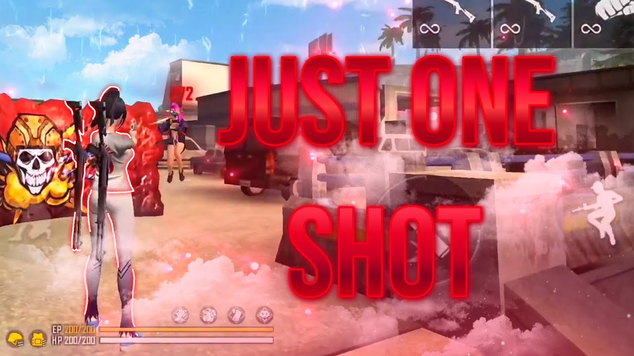 JUST ONE SHOT !!FREE FIRE [highlights] - YouTube