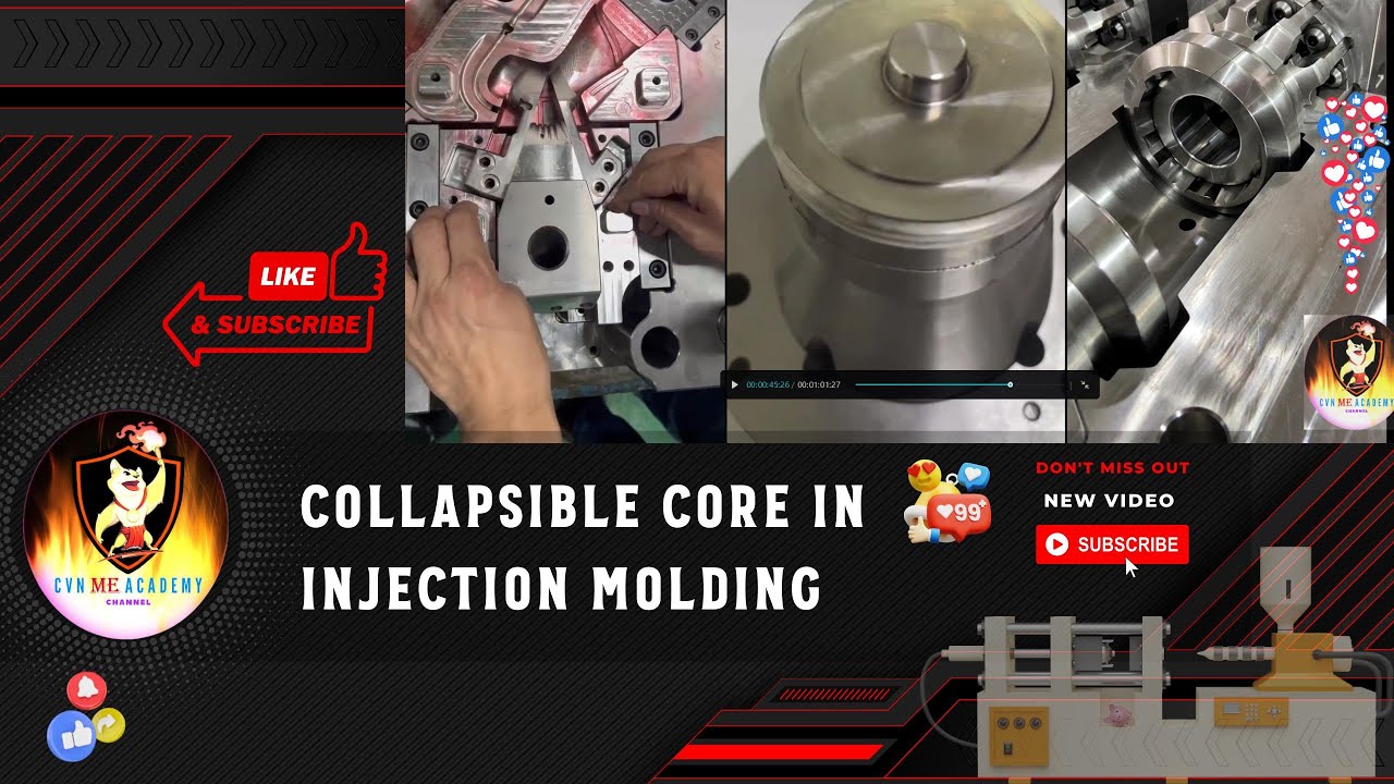 Collapsible Core in Tool Plastic Injection Molding | Efficient ...