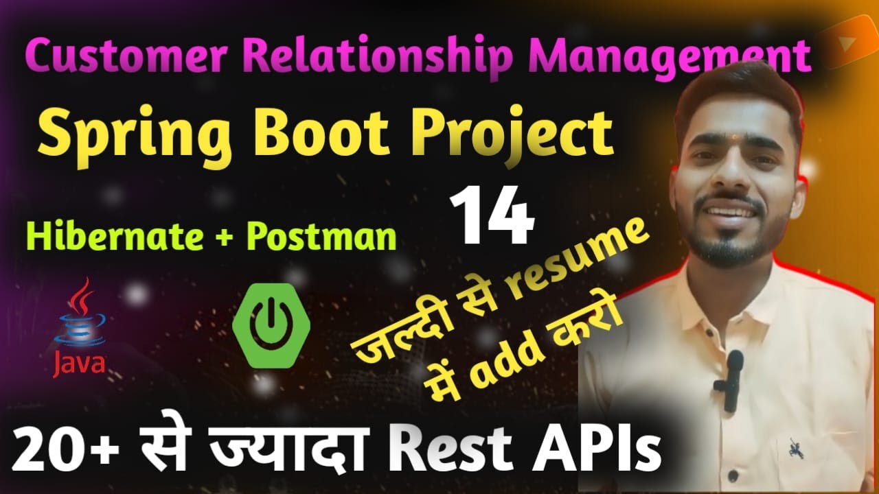 "Customer Relationship Management - Spring Boot Project" - Creating ...