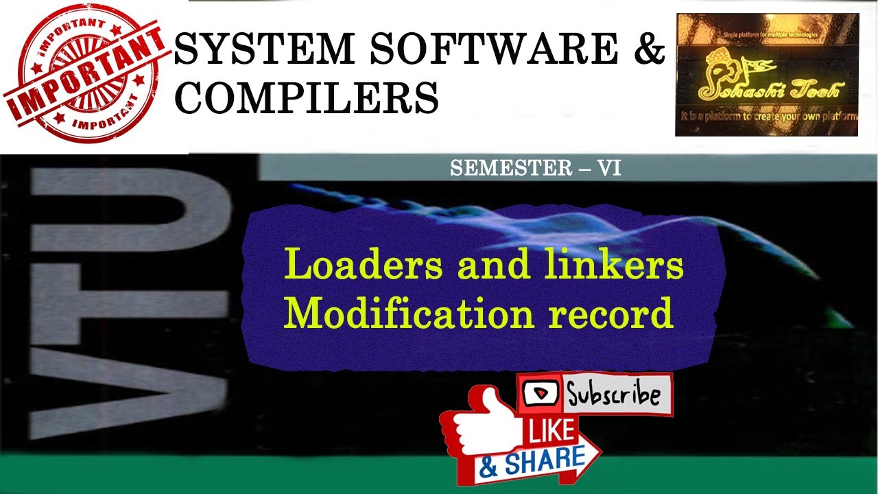 Loaders and linkers Modification record - YouTube