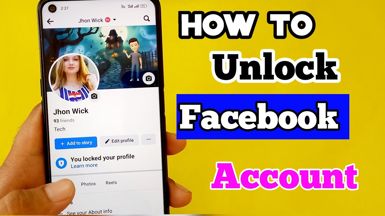 How to Unlock Facebook Account - YouTube