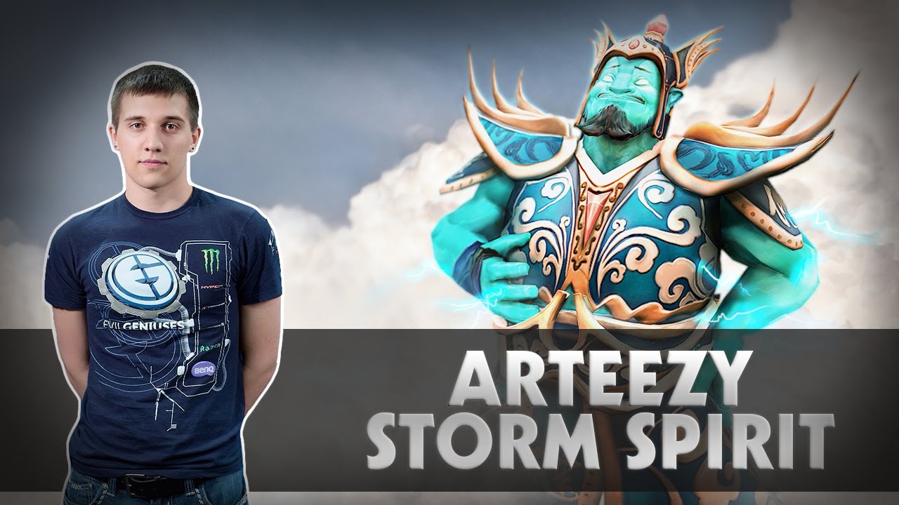 Team Secret Arteezy Storm Spirit gameplay - YouTube
