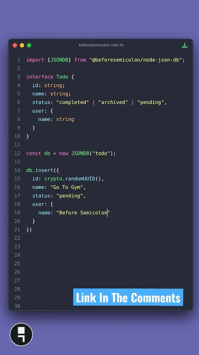 Create a JSON Database From Scratch - YouTube