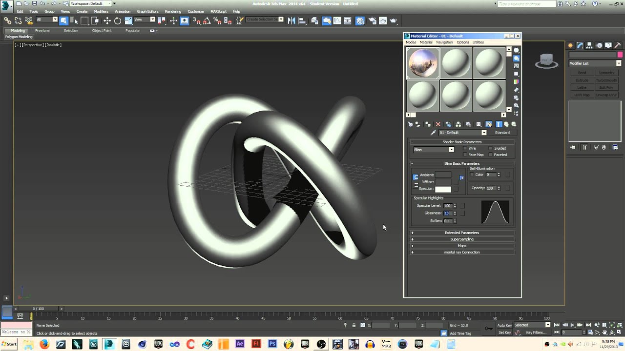 3ds Max Tutorial | Reflection Mapping | Cool Effect - YouTube