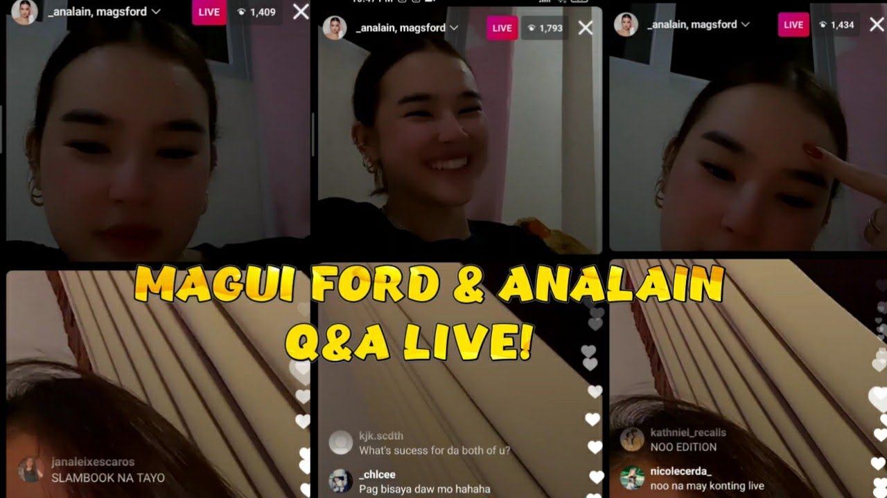 MAGUI FORD AND ANALAIN Q&A INSTAGRAM LIVE! - YouTube
