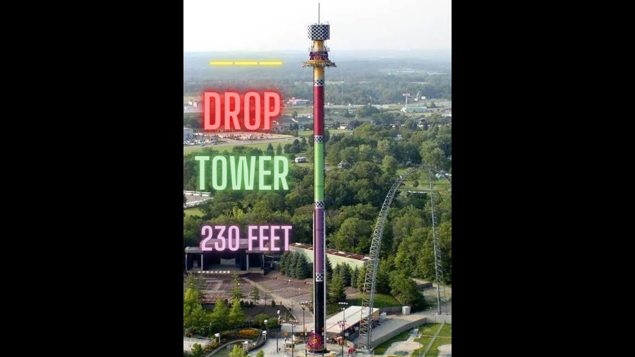 Drop Tower (POV & Exterior View) Canada’s Wonderland - YouTube