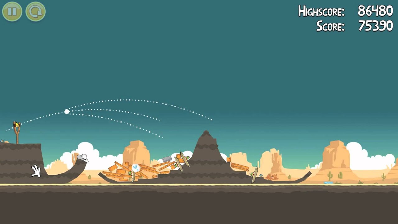Angry Birds 12-2 "Sombrero Peak" - YouTube
