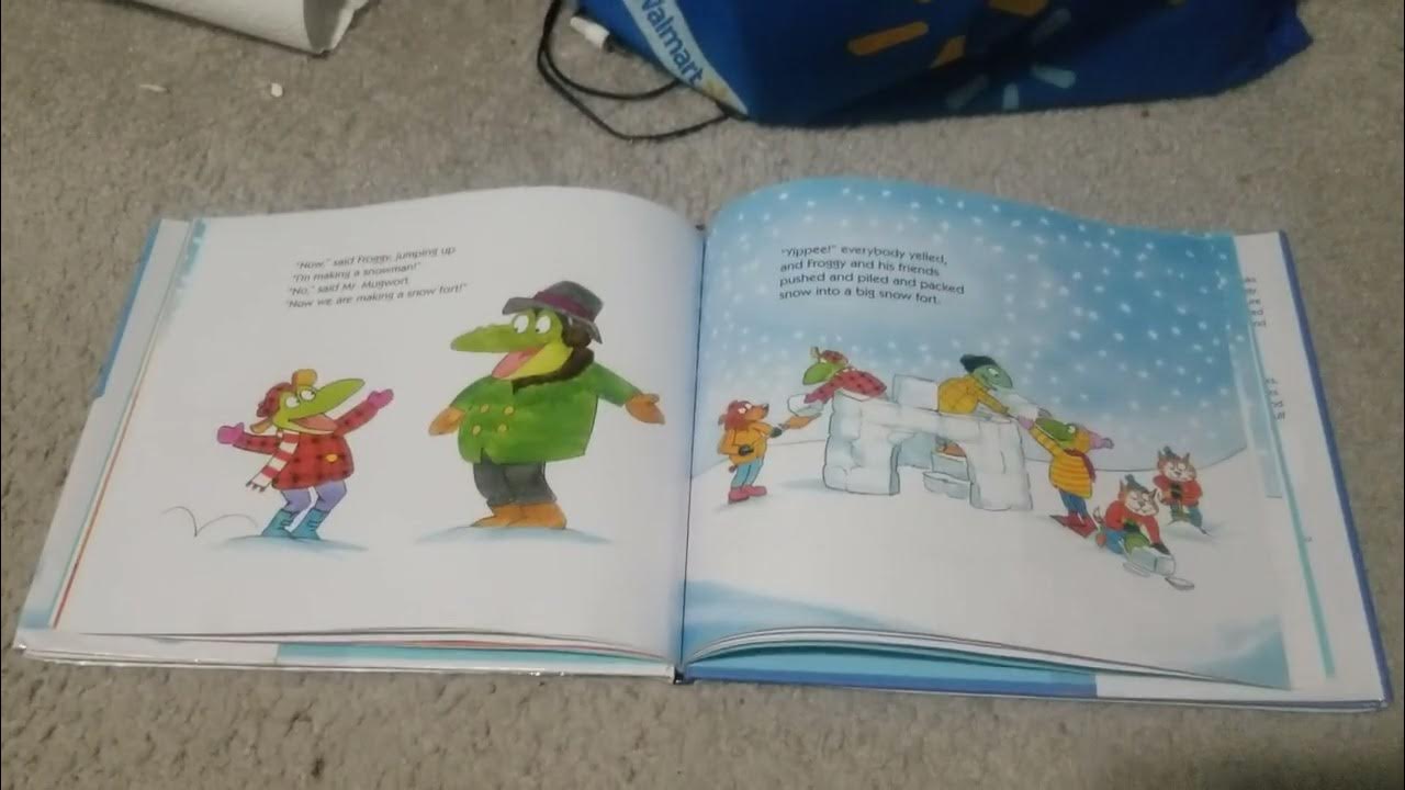 Froggy Builds A Snowman (read by me) - YouTube