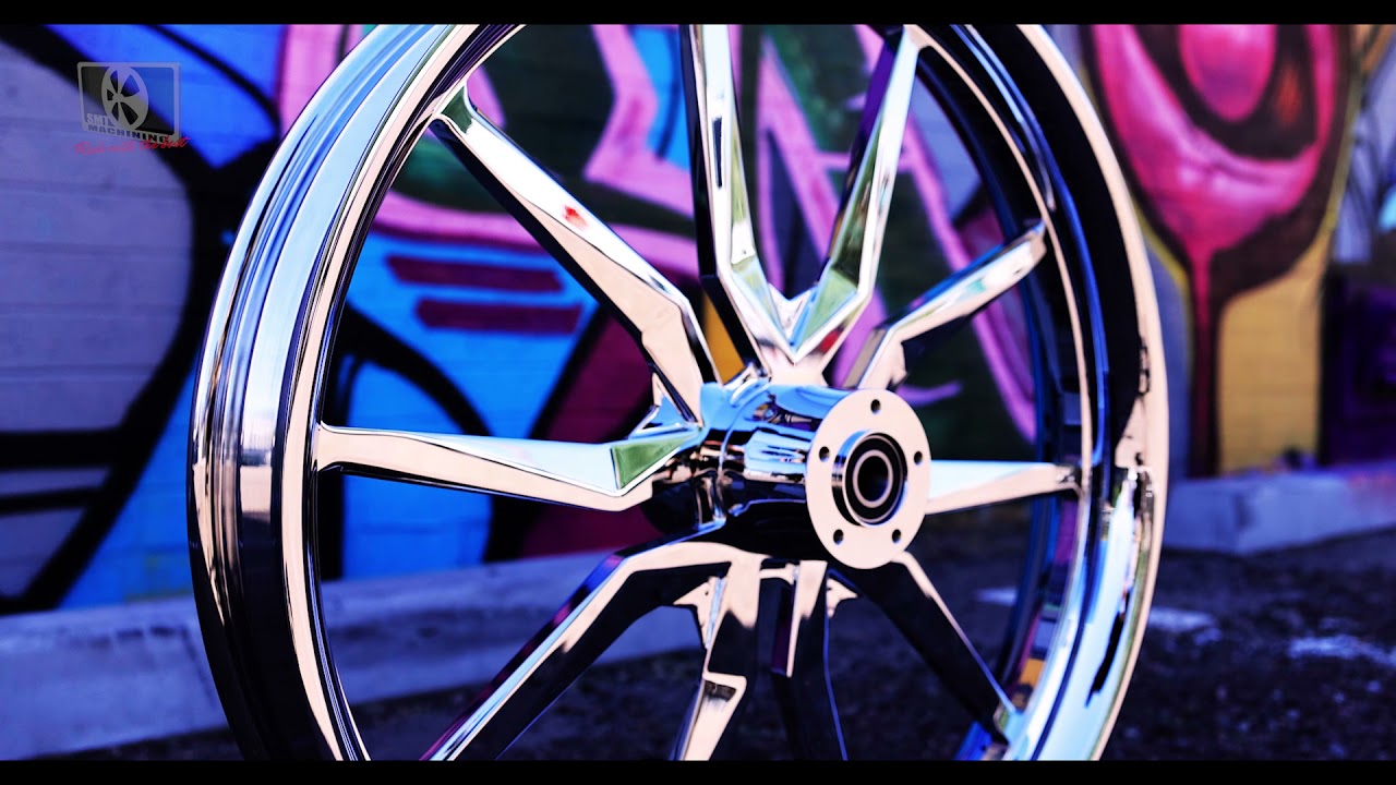 SMT Machining Chrome RAGE wheel - YouTube