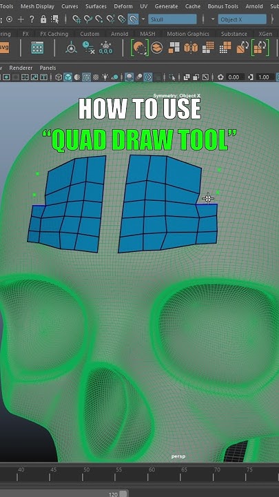 How to Use a "Quad Draw Tool" in Maya! - YouTube