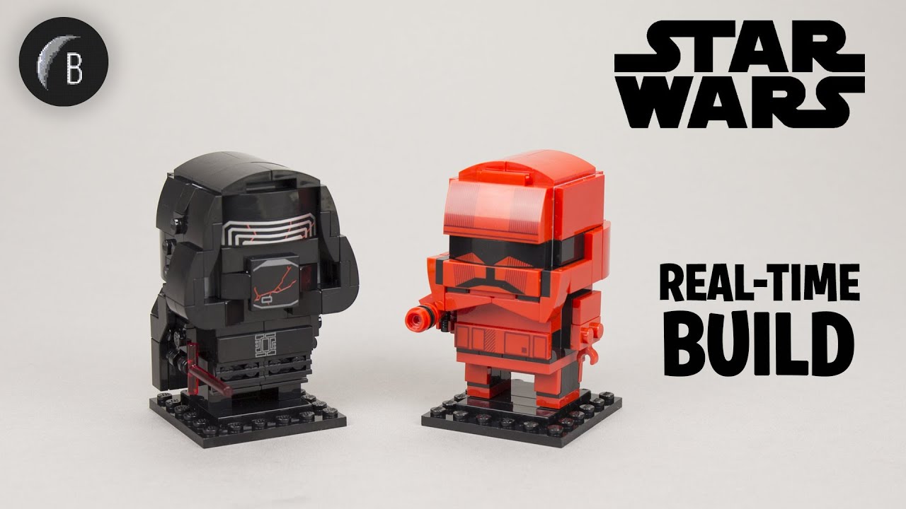 LEGO 75232 - Kylo Ren & Sith Trooper - Brickheadz - Build Review - YouTube