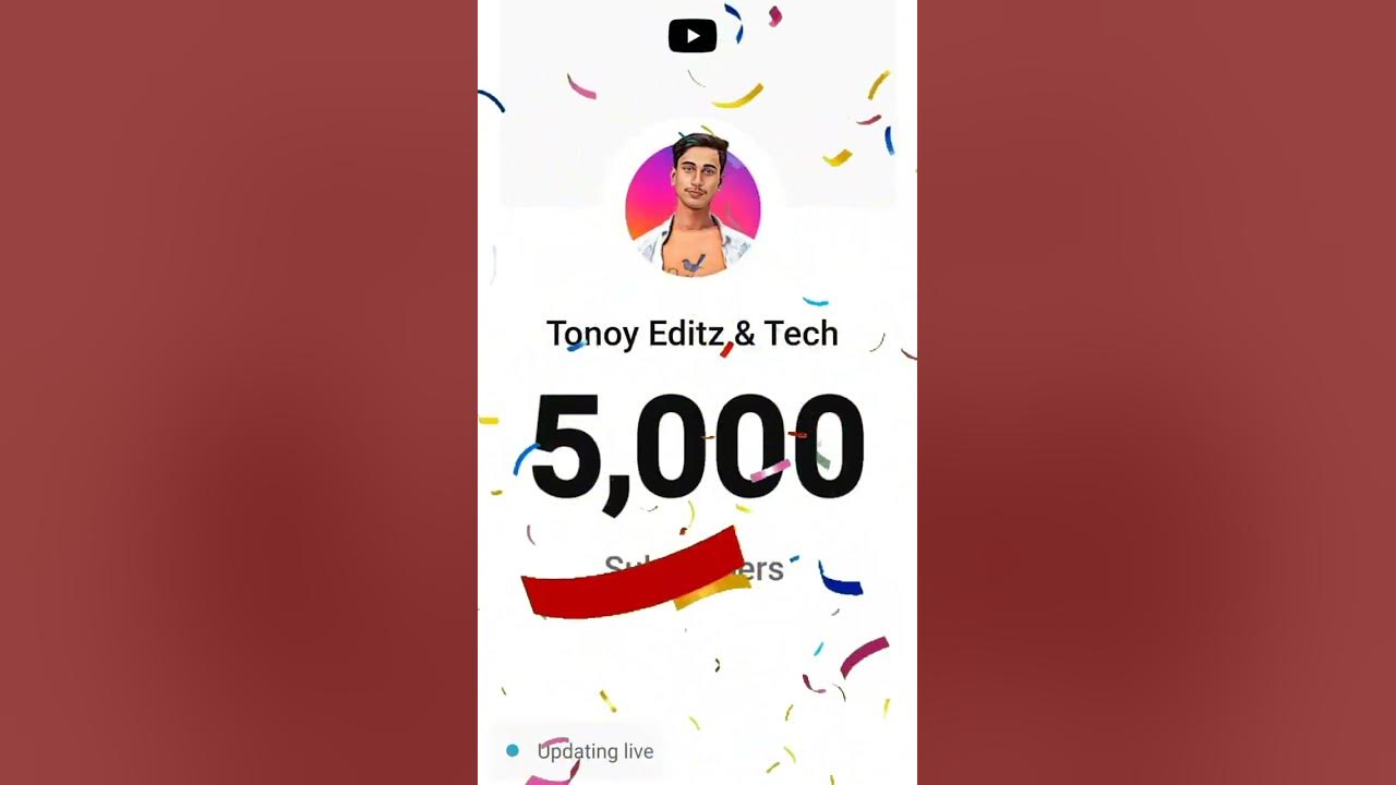 Finally 5000 Subscribers Complete ๐ Tonoyeditz Youtube Shorts