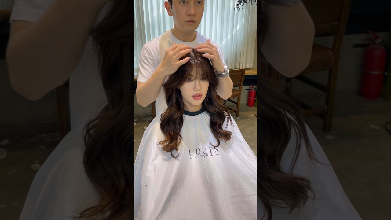 얼굴 축소 시스루뱅 앞머리 긴머리 웨이브 Youtube