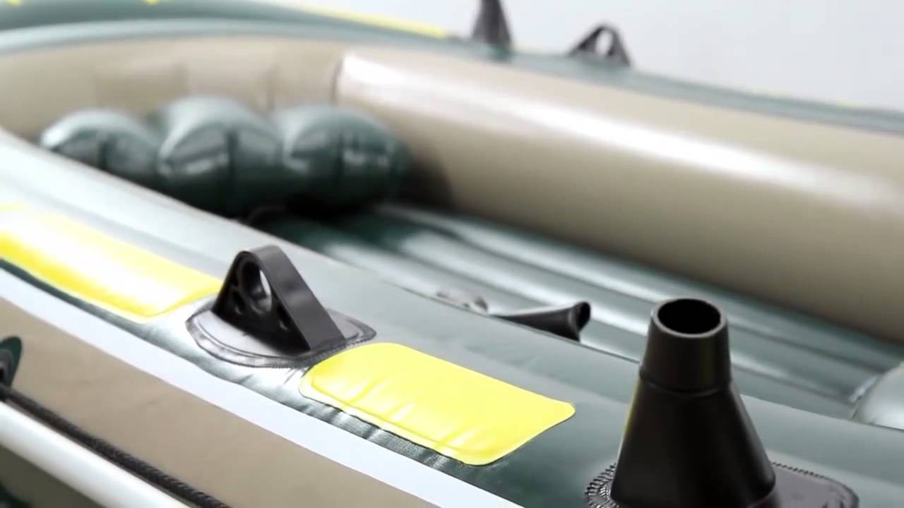 Intex Seahawk 4 Inflatable Boat - YouTube
