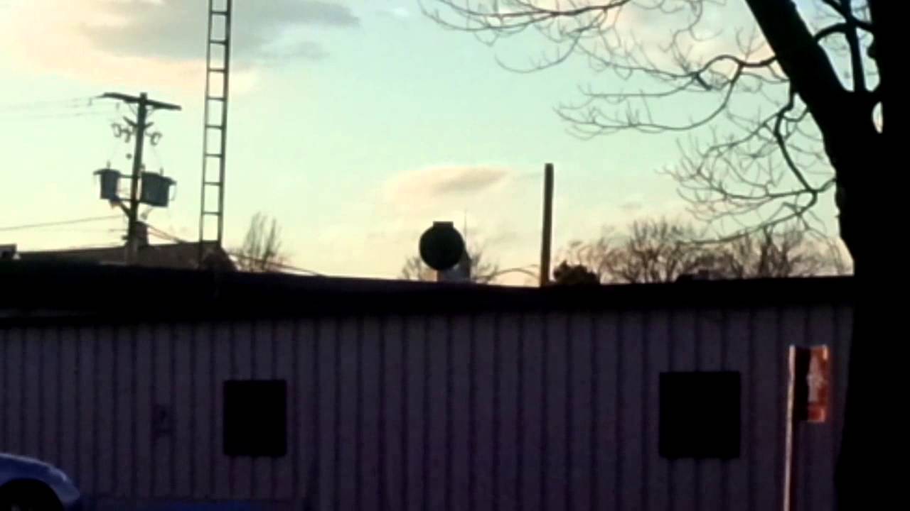 Side view CLM Civil Defense siren - YouTube