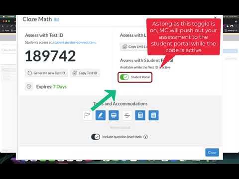 How to give an assessment in Mastery Connect - YouTube