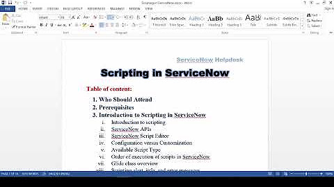 Scripting In ServiceNow - YouTube